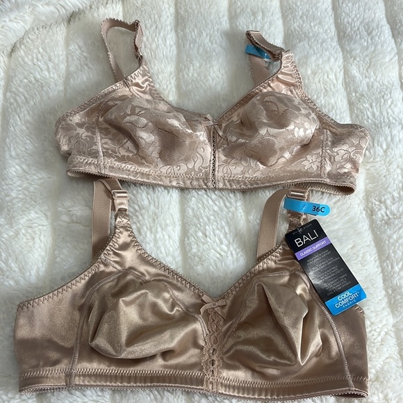 Bali | Intimates & Sleepwear | 2 Classic Beige 5s Aesthetic Bras 36 C ...